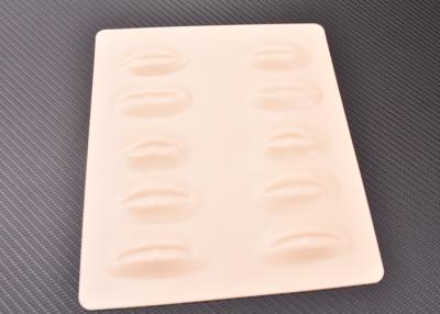 Cina pelle permanente di pratica di trucco delle labbra molli del silicio 3D & 4D per addestramento di trucco in vendita