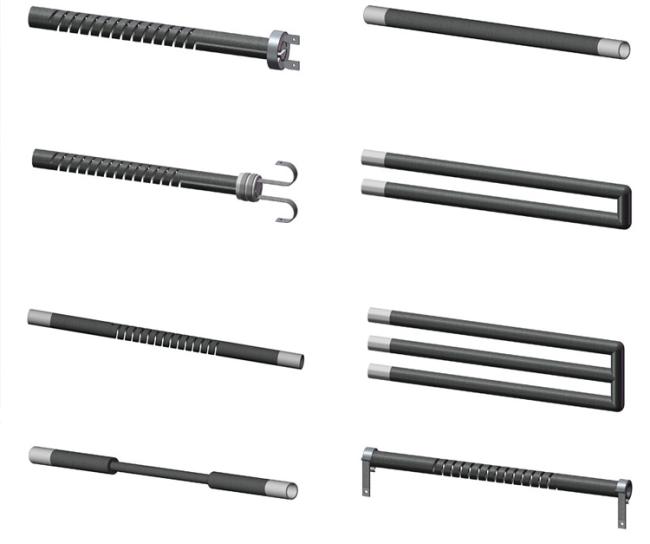 U W I Type High Temperature Sic Heater Silicon Carbide Heating Elements For Furnace 0