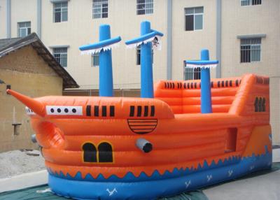 Cina Scorrevole gonfiabile della nave di pirata del grado commerciale della tela cerata del PVC con area di salto dei buttafuori in vendita