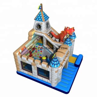 Cina Buttafuori gonfiabili di salto gonfiabili del tester del drago 5×5 del castello dei bambini in vendita