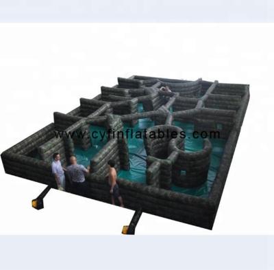 Cina Giochi divertenti gonfiati OEM 10 × 15 m Gioco di guerra di battaglia sul campo di azione dal vivo in vendita