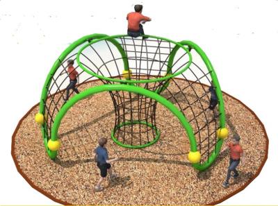Cina Campo da giuoco all'aperto rampicante di pagina 6 del metallo della corda netta del supporto per il bambino in vendita