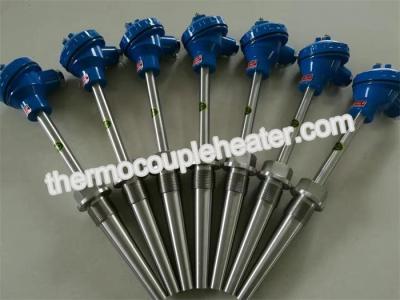 중국 폭발 방지 75mm 가동 플랜지를 가진 주문을 받아서 만들어진 고열 열전대 판매용