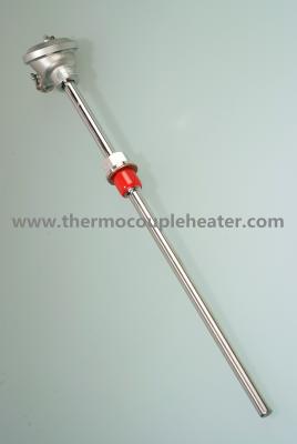 中国 調節可能な糸との組み立てられた温度検出器の熱電対RTD PT100 販売のため