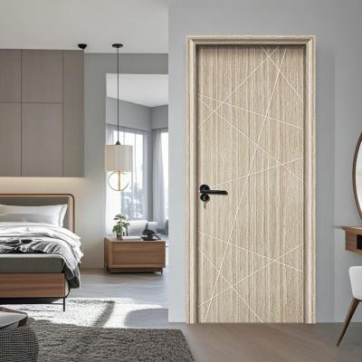 China Upgrade Your Space With Durable WPC Hollow Door And Lock Accessories for sale