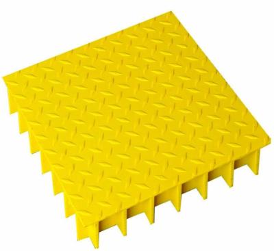 Cina i coperchi della grata di 40*40mm FRP Pultruded non slittano la superficie ruvida in vendita