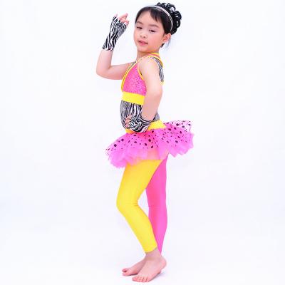 Cina Maglia hip-hop degli zecchini dei pantaloni del tutu dei costumi di ballo del pois con il body della zebra sotto in vendita