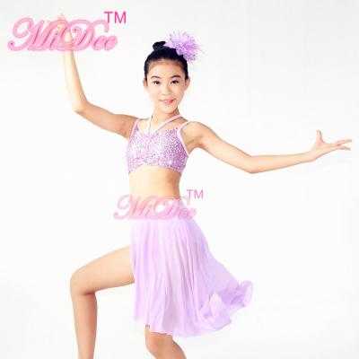 Cina Cinghie laterali tagliate costumi del centro anteriore di short dello zecchino della gonna di ballo di balletto pizzicate in vendita