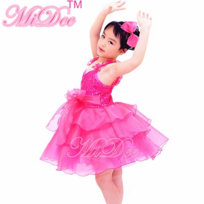 Cina Vestito dall'organza di Tires del corsetto di Sequines delle cinghie dei vestiti di ballo dei bambini del fiore con la gonna increspata in vendita