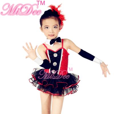 Cina Il ballo dei bambini copre la gonna rossa nera del tutu dello zecchino per la prestazione sola in vendita