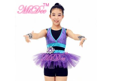 Cina Vestito hip-hop sportivo dal tutu di scintillio della maglia dello zecchino dei vestiti di ballo con Biketard sotto in vendita