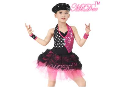 Cina Costumi fucsia di ballo di jazz di balletto dello zecchino dei pois bianchi per servizio del ODM delle ragazze in vendita