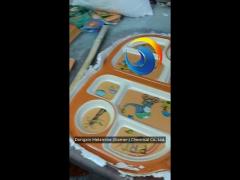 new style eco friendly dessert melamine serving tray with custom logo