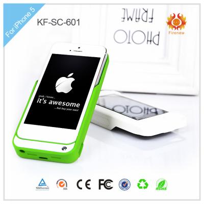 Cina il bianco 3000mAh protegge il caso solare del caricatore di Iphone, caricatore di energia di iphone della mela in vendita