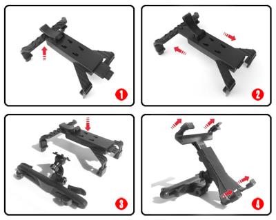 China Portable suporte do smartphone do veículo de uma rotação de 360 graus com material de EVA do ABS à venda