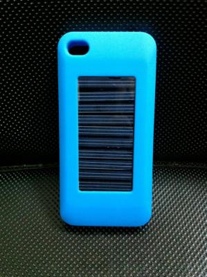 Cina Sicurezza caso solare 1500mAh del caricatore nero/blu di Iphone universale per IPhone 3GS/4/4S in vendita