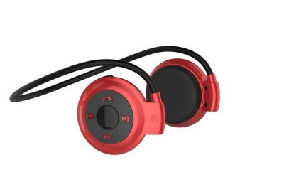 Cina Cuffie avricolari stereo senza fili del PVC Bluetooth dell'ABS rosse con il chipset del CSR in vendita