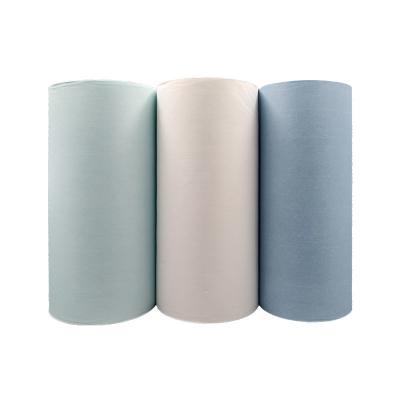 Cina strofinate industriali del tessuto non tessuto del poliestere di Spunlace della pasta di cellulosa 120gsm in vendita