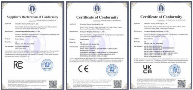 Product certifications