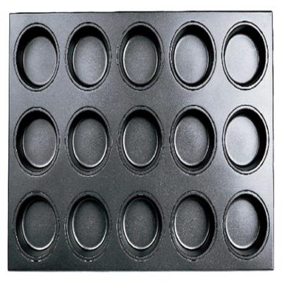 China Rk Bakeware China-Commerciële Nonstick Muffin Cake Baking Tray Vierkante Cake Tray Cupcake Baking Tray Te koop