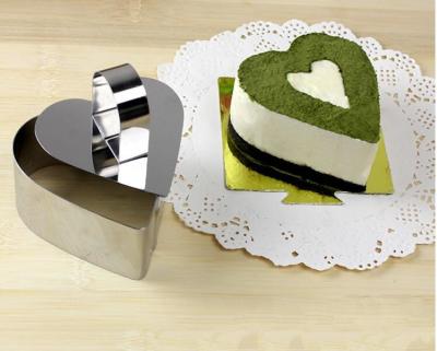 Китай RK Bakeware China Foodservice NSF Нержавеющая сталь Сердечная форма Муссовая кольцевая плесень Лами сырого торта плесень продается