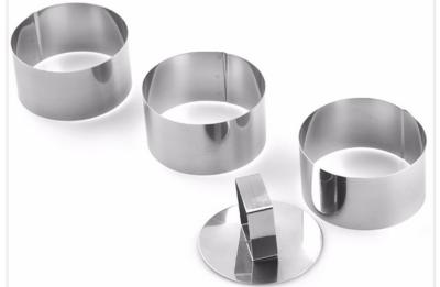 Китай RK Bakeware China Foodservice NSF десерт круглые тортовые кольца из нержавеющей стали Серебряный цвет продается