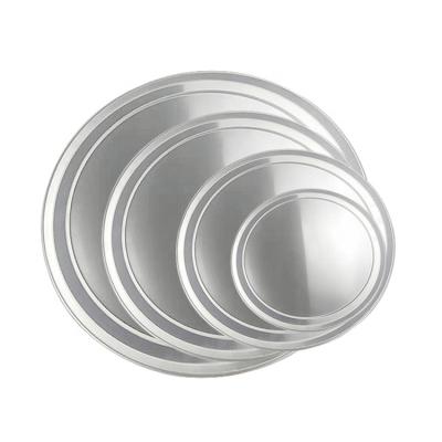 Cina 10 pollici di alluminio rotondo pizza padella pizza vassoio vassoio da forno in vendita