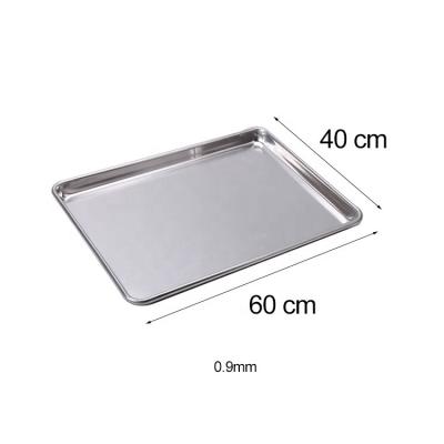 中国 40*60cmヨーロッパパン皿 正方形 アルミパン ローリングリムシートパン 0.9mm 販売のため