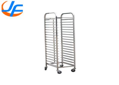 Cina RK Bakeware China Foodservice NSF 470*620 REVENT Double Oven Baking Tray Rack Trolley Acciaio inossidabile GN1/1 Pan Trolley in vendita