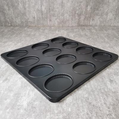 China Não vara 12 de Al Steel Cake Baking Trays copos do interior do silicone à venda