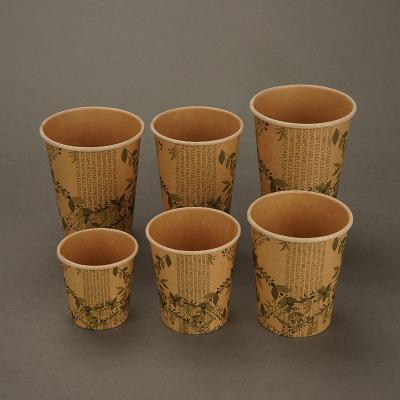 Single Layer And Double-layer PLA Biodegradable Hot Drink Coffee Paper Cup