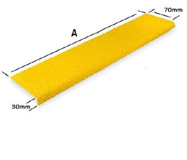 China 70mm width anti-slip FRP Stair Nosing for sale