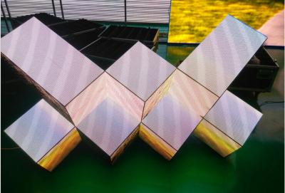 Cina Cubo magico di magia del materiale di illuminazione 3d della discoteca dello schermo del fondo di fase LED in vendita