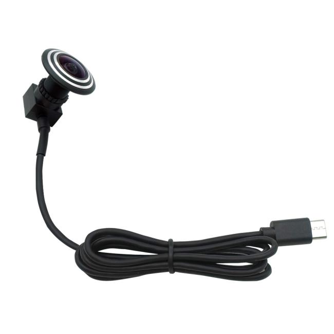 15X15mm Mini Fisheye Wide Angle Lens USB Camera - Top View