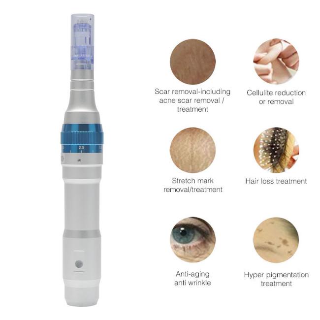 Professional Derma Pen Microneedle Rechargeable A6 Dermapen Skin Rejuvenation Microneedle Machine Microneedling Pen