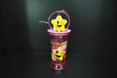 Cina Bottiglia di acqua rosa di CharacterDrinking del fumetto di stile della stella a 8,5 pollici come regalo per i bambini fatti vicino As in vendita