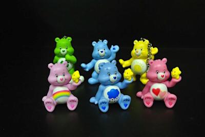 中国 虹色のキー ホルダーのプラスチックおもちゃ図は子供のコレクションのためのくま販売法を気遣います 販売のため