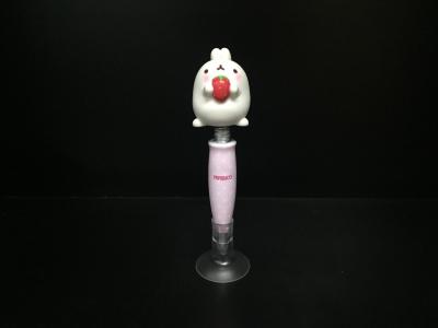 Cina Penna di palla con la figura bianca prodotto quotidiano del coniglio della plastica di gomma del pollone usato per la promozione della decorazione fatta del PVC e dell'ABS in vendita