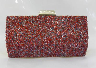 Cina Due interi laterali della borsa delle borse di sera del cristallo di rocca della maglia colorati per la femmina in vendita