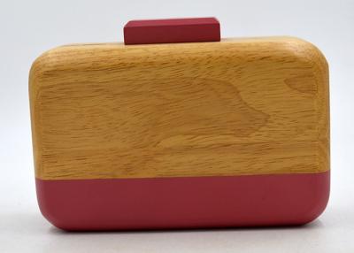Cina Banda acrilica fatta a mano e chiusura di rosa della frizione della scatola di legno di Splic per le donne in vendita