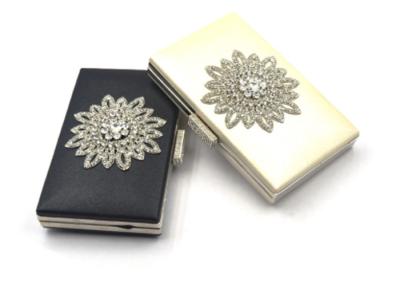 Cina Le borse di frizione delle signore del fiore del diamante di nozze per le donne, personalizzano il logo di progettazione in vendita