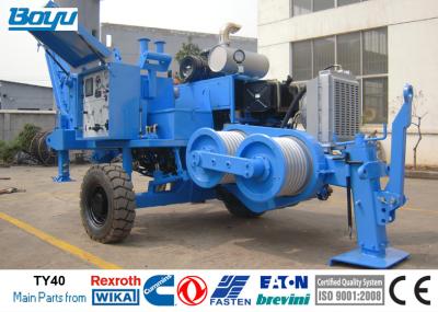 중국 Cummins Engine와 독일인 Rexroth 유압 장치를 가진 장비를 묶는 110kv 전송선 40kn 긴장 판매용