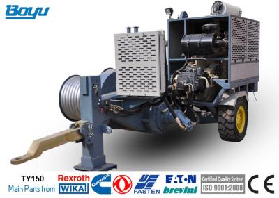 600mm Bull 바퀴 독일인 Rexroth 펌프 흡진기 모터를 가진 장비를 묶는 150kN 전송선