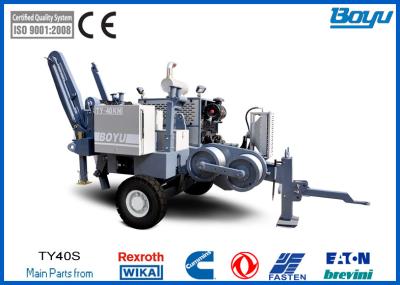 중국 Cummins Engine와 독일인 Rexroth 유압 장치를 가진 장비를 묶는 110kv 전송선 40kn 긴장 판매용