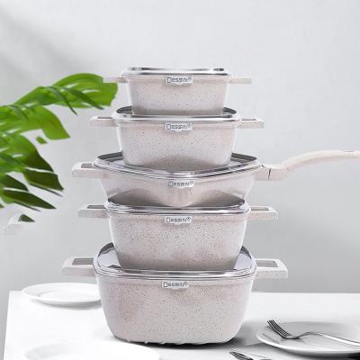 Cina Amazon TOP Seller Set di pentole antiaderenti a induzione Ollas 25 pezzi Set di pentole e padelle in alluminio Set di pentole in vendita