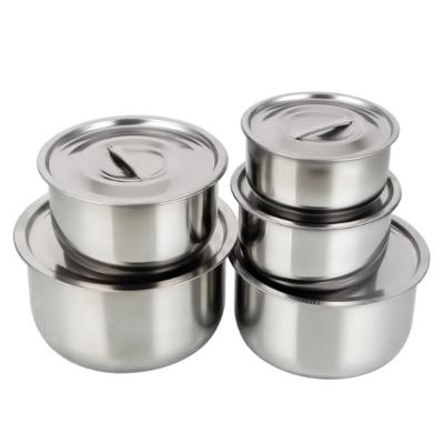 Cina Cucina CALDA di VENDITA 3 pezzi di acciaio inossidabile delle pentole del vaso delle azione che cucina gli insiemi del vaso in vendita