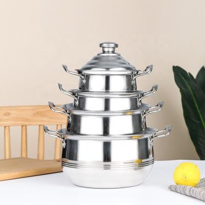 Cina Cucina del venditore più importante di Amazon che cucina gli insiemi variopinti multiuso delle pentole di acciaio inossidabile delle pentole in vendita