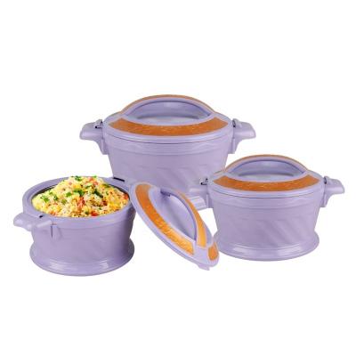 Cina Tenga la scatola di pranzo calda mettono l'insieme di riserva del vaso isolato doppio strato 3pcs in vendita