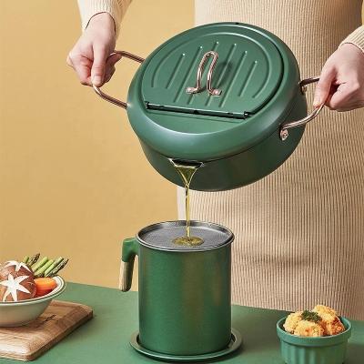 Cina Friggitrice di frittura nel grasso bollente controllabile del ferro fine di temperatura dei vasi della famiglia piccola in vendita