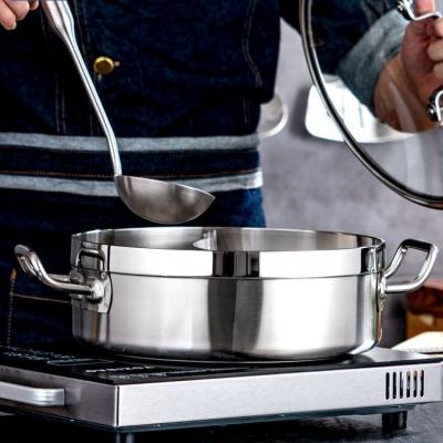 Cina Induzione delle pentole di acciaio inossidabile del commestibile dell'alimento di vendita diretta 304 che cucina il vaso multiuso della minestra dello stufato di castrato del vaso con il divisore in vendita
